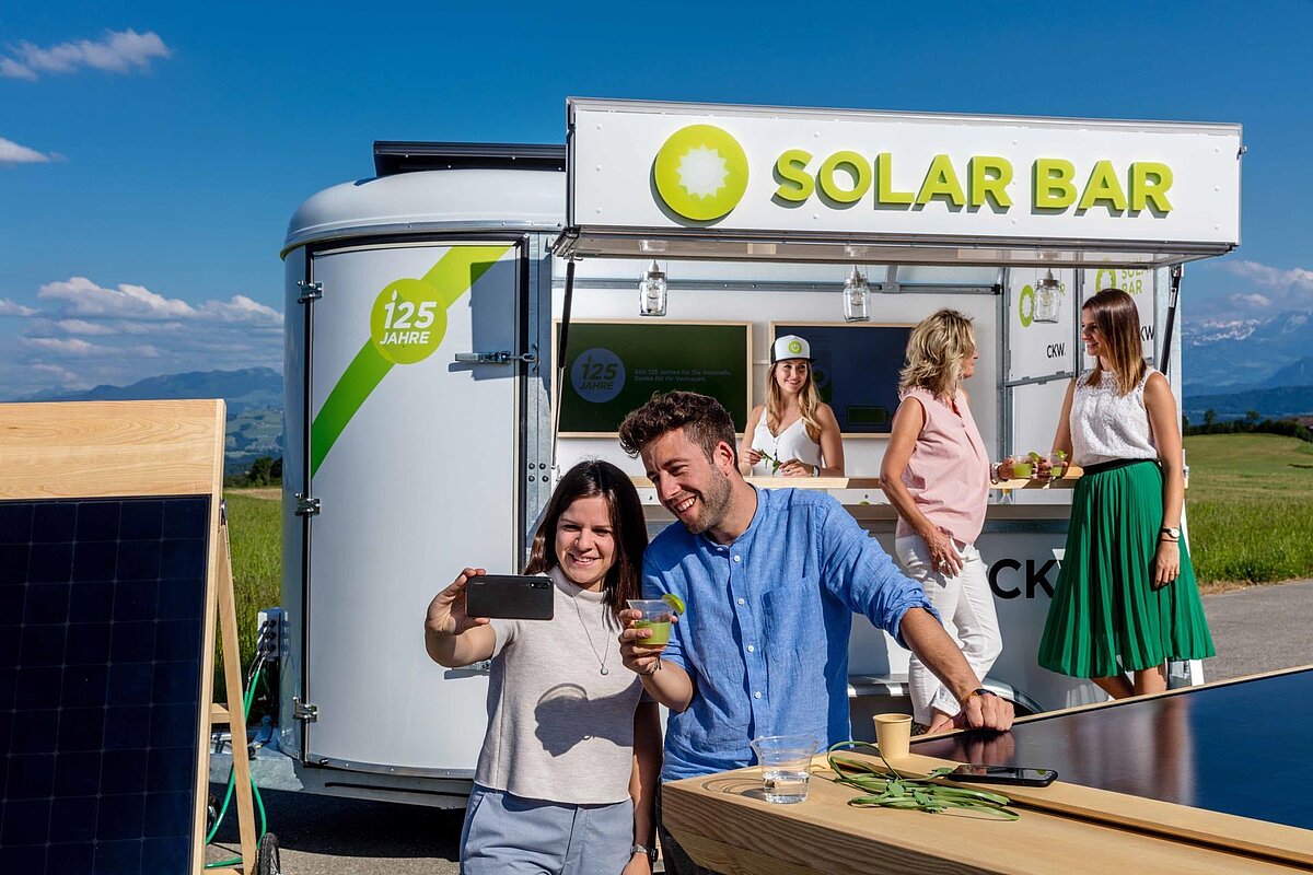 Die erste mobile Solar-Bar besucht Sursee